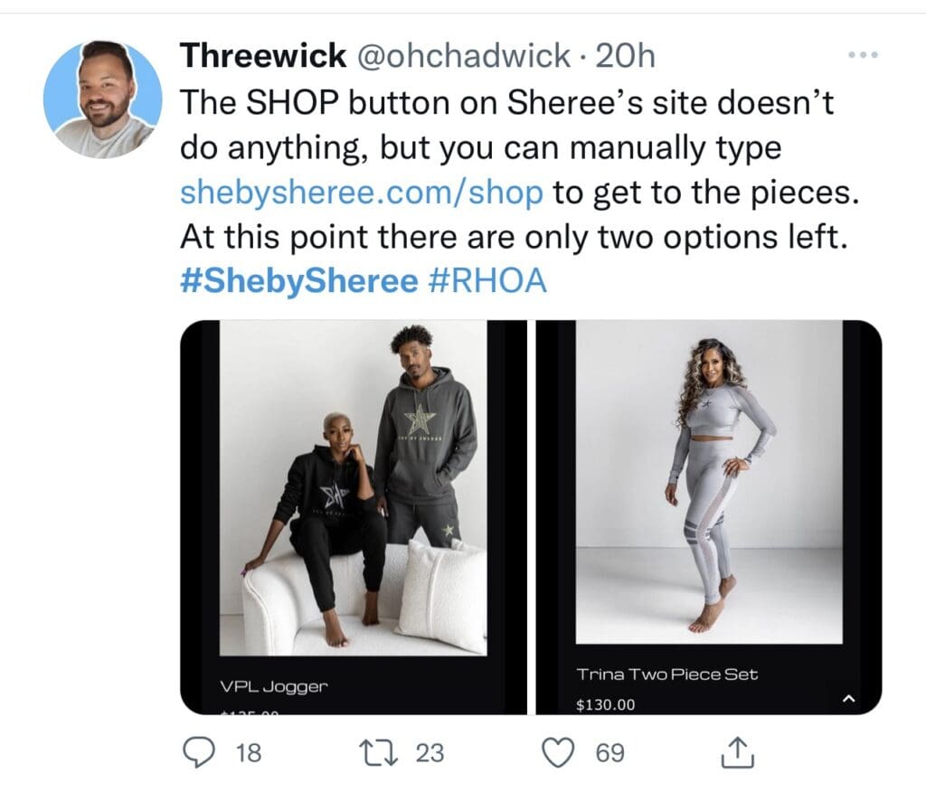 RHOA Fans Mock and Slam Sheree Whitfield For Selling Clothes from Shein ...