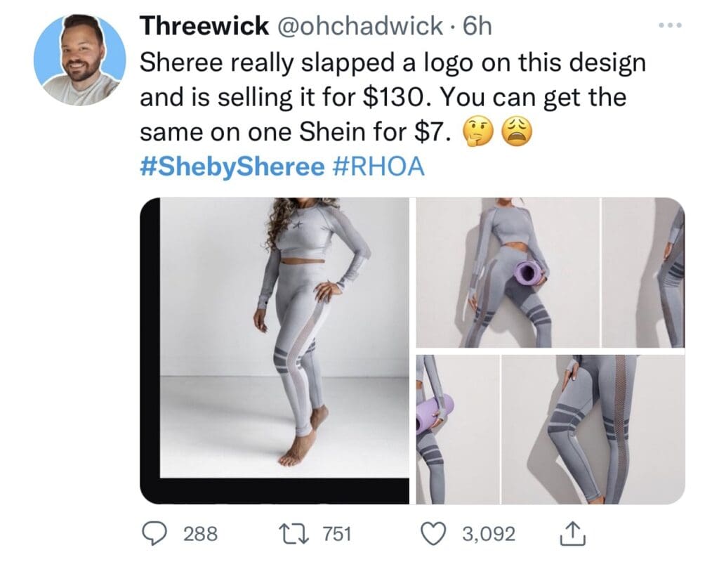 RHOA Fans Mock and Slam Sheree Whitfield For Selling Clothes from Shein ...