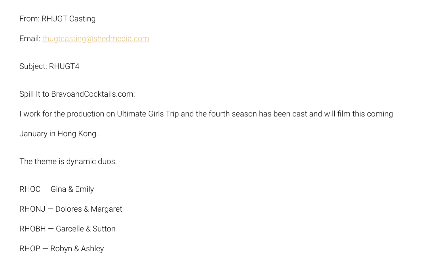 Meet the Rumored Cast for Season 4 of the RHUGT