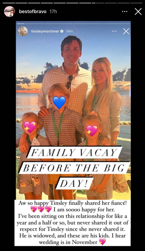 RHONY’s Tinsley Mortimer Reportedly Engaged and Getting Married in ...