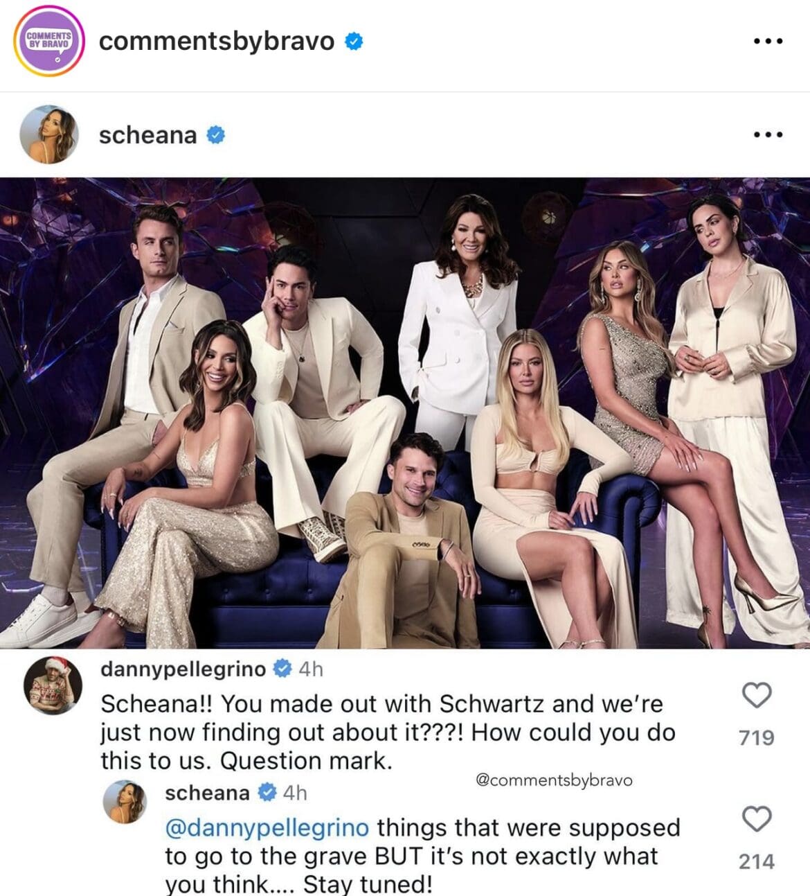 Pump Rules: Tom Schwartz Admits He Kissed Scheana Shay