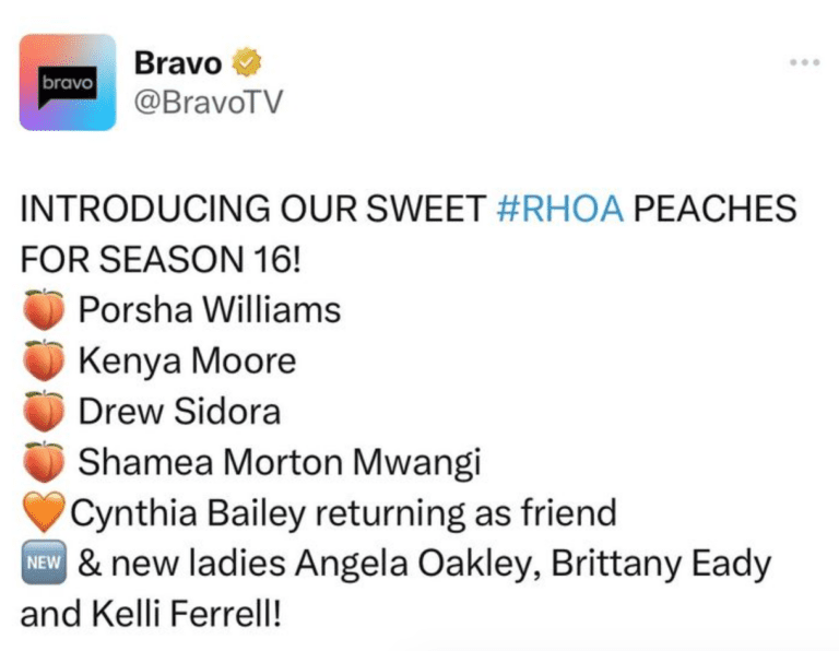 Bravo Announces RHOA S16 Cast - Get all the TEA!